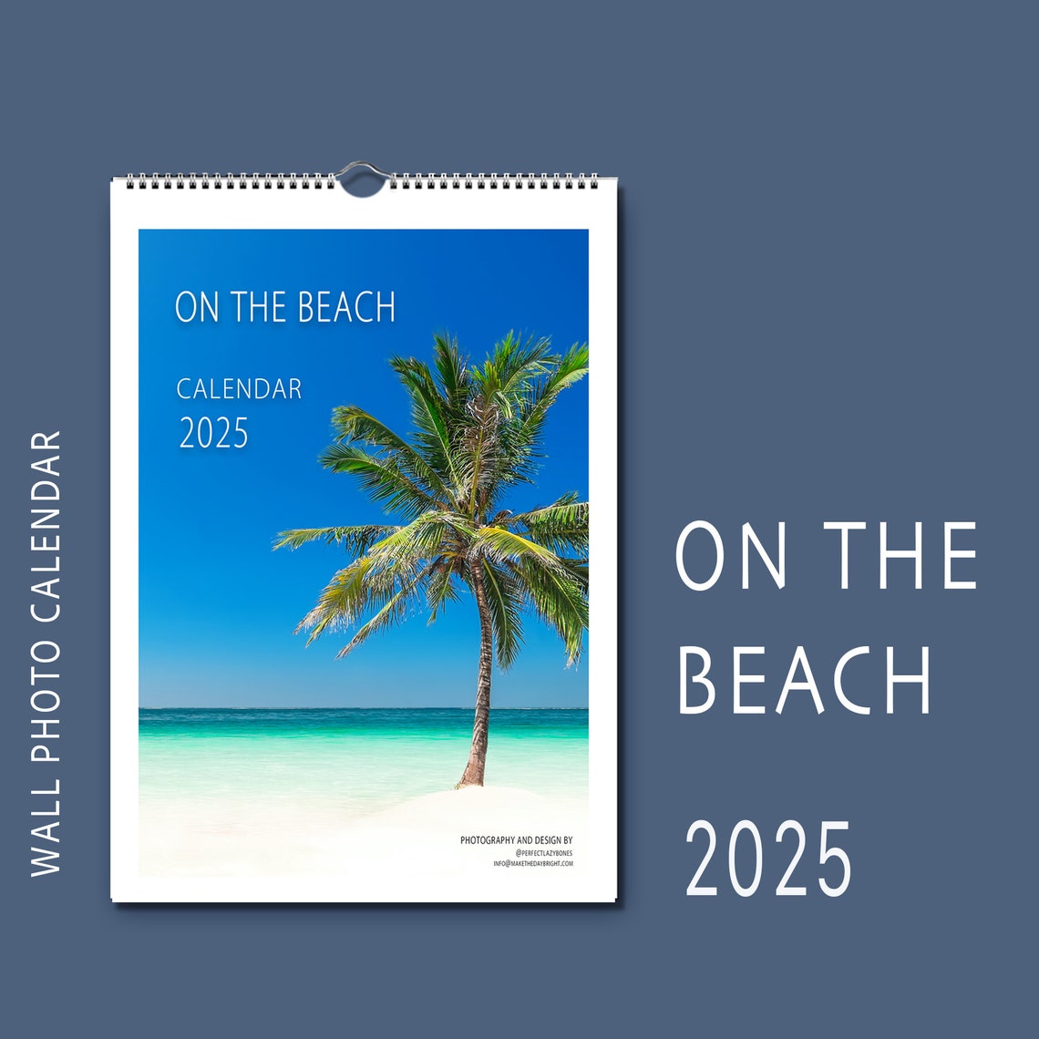Beaches Oceans Landscapes 2025 Vertical Wall Photo Calendar A3 A4 ...