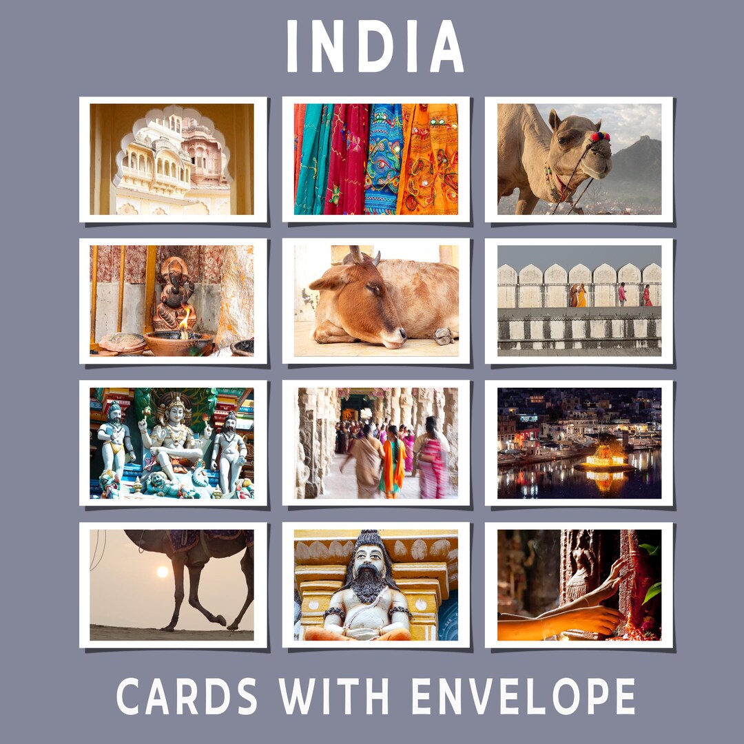 India Postcard /greeting Card A6 B6 Size Set or Single Matt With ...