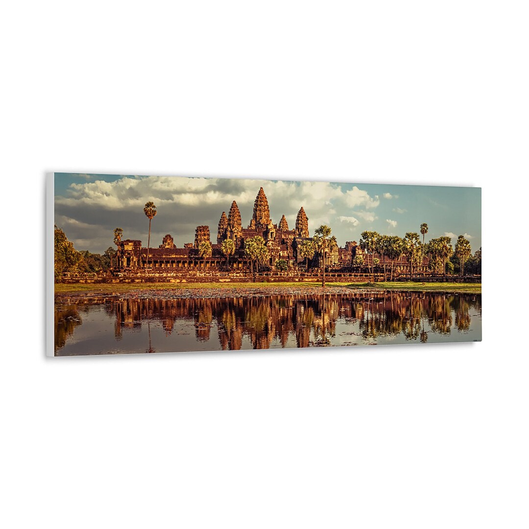 Angkor Wat Panorama PRINT on CANVAS Cambodia Ancient Architecture Photo ...