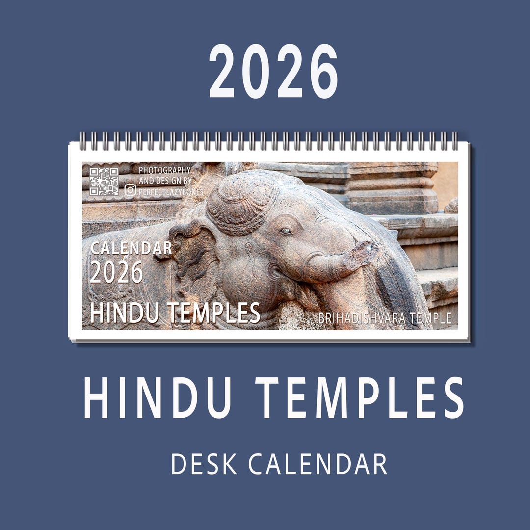 Hindu Temples 2026 Table Photo Calendar Desktop Travel Book Monthly ...