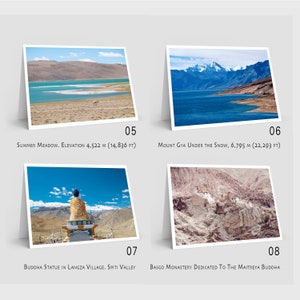 Himalaya Mountain 12 Fine Art Postcards Set Single Card Ladakh ...