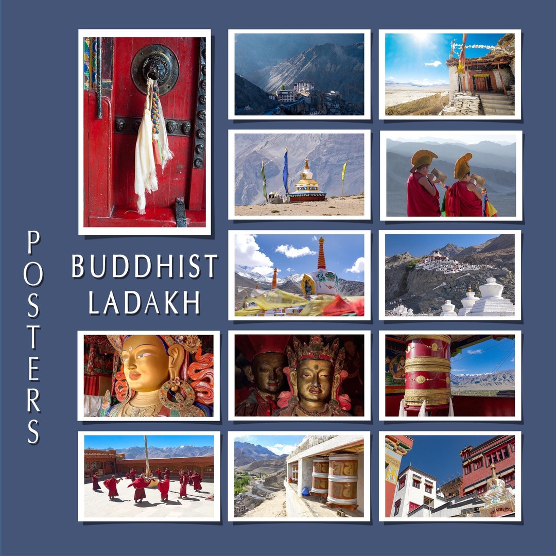 BUDDHIST Posters A4 A3 Sizes Ladakh Himalaya Tibet Tradition Sacred ...