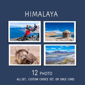 Himalaya Mountain 12 Fine Art Postcards Set Single Card Ladakh ...
