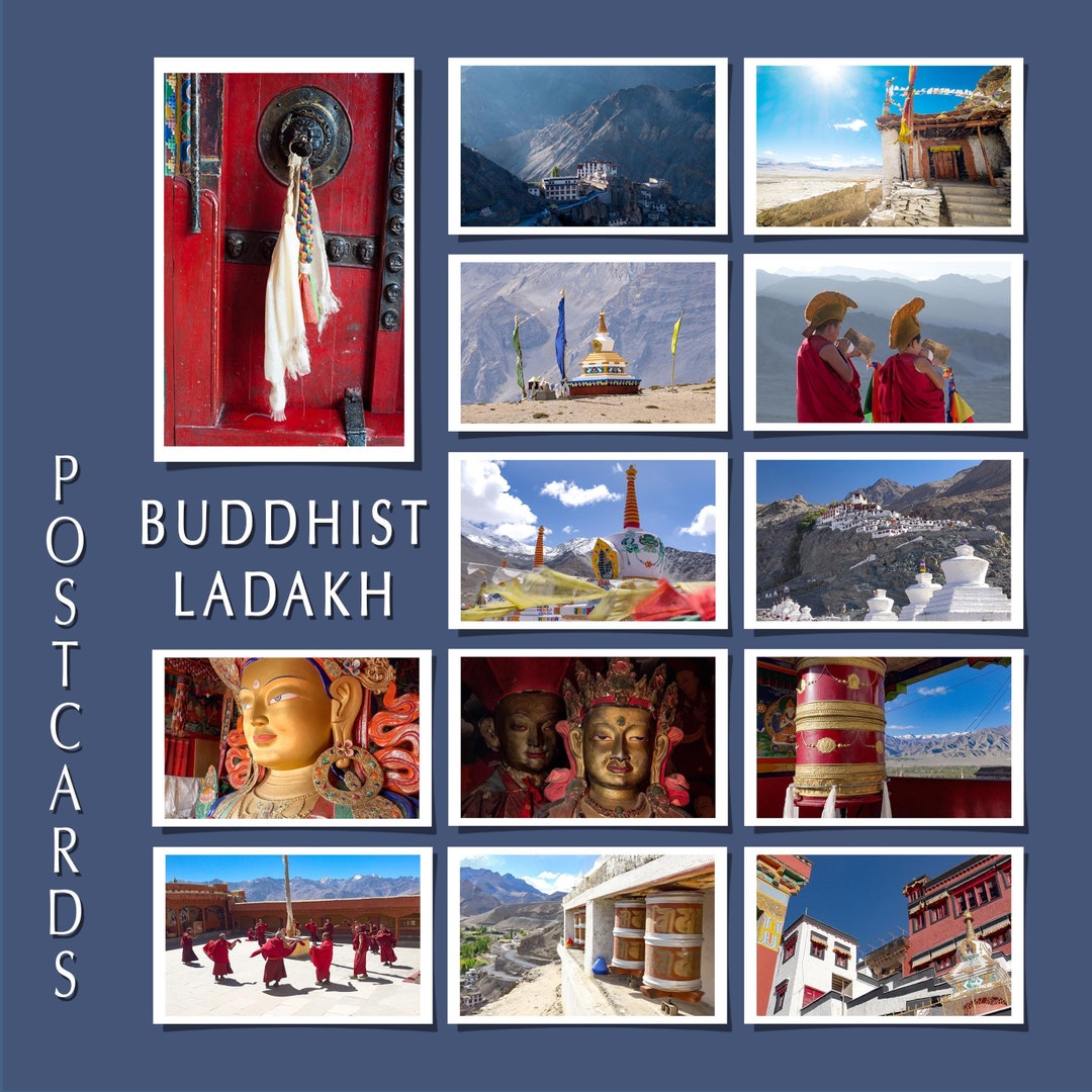 Buddhist Shrines 12 Ladakh Tradition Fine Art Postcards Set Single Card ...