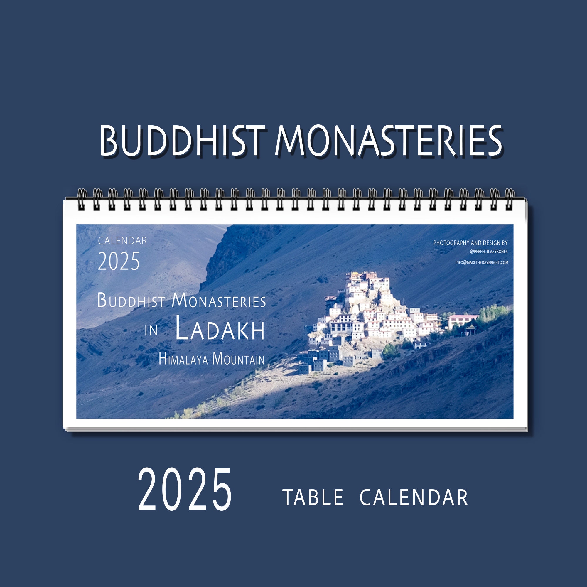 Buddhist Monasteries 2025 Ladakh Table Photo Calendar Desktop Travel ...