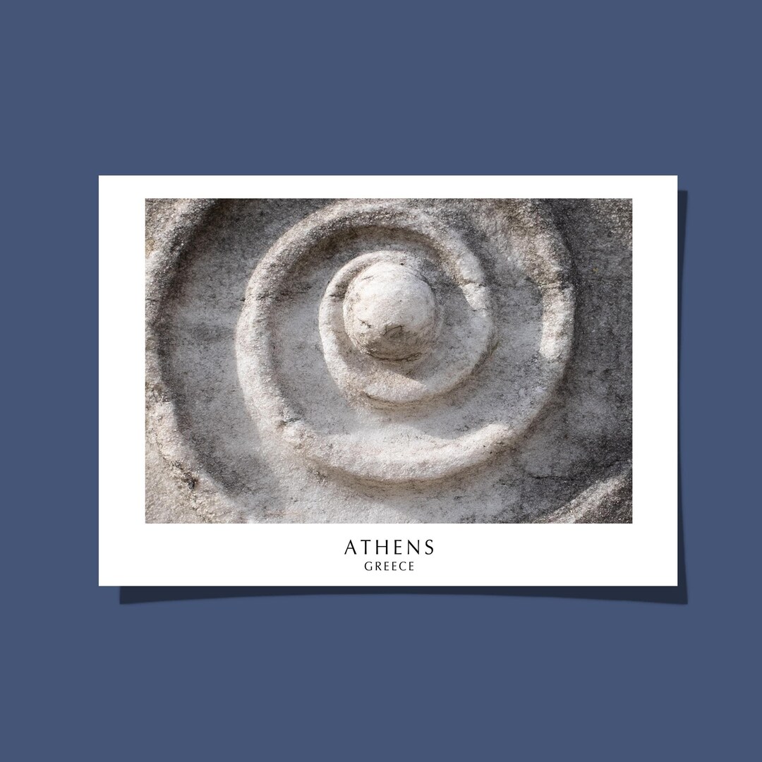 Greek Ionic Column Poster/postcard Temple Detail Ancient Architecture ...