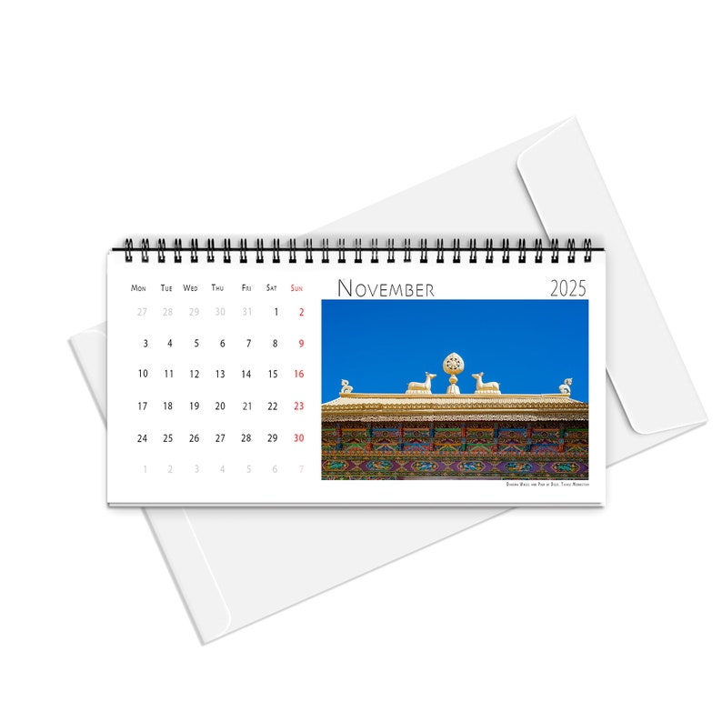 Buddhist Monasteries 2025 Ladakh Table Photo Calendar Desktop Travel ...