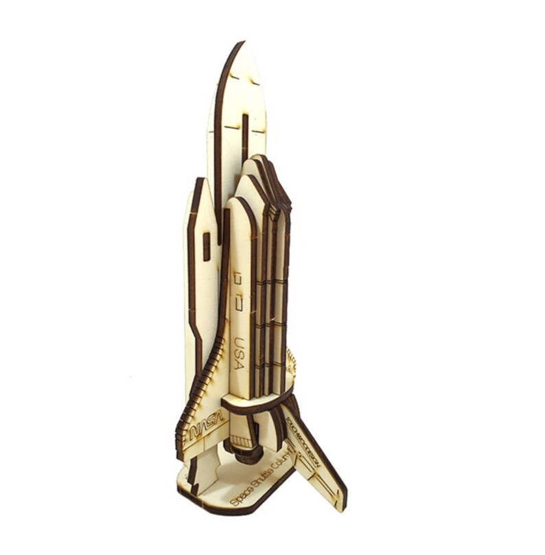 Space Shuttle Columbia Non-toxic 3D Wooden Puzzles Laser | Etsy