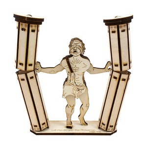 Samson - 3D Wooden Puzzles Laser Art Model Construction Kit - Biblical ...