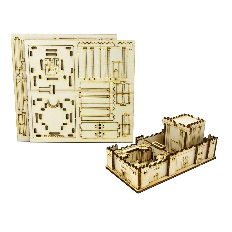 Second Temple Model: Large 3D Wooden Puzzle, Biblical Judaica Gift - Etsy