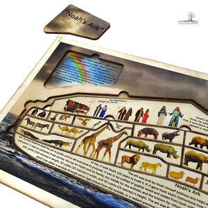Noah's Ark Facts - Educational Wooden Puzzles - Laser Art - Bible ...
