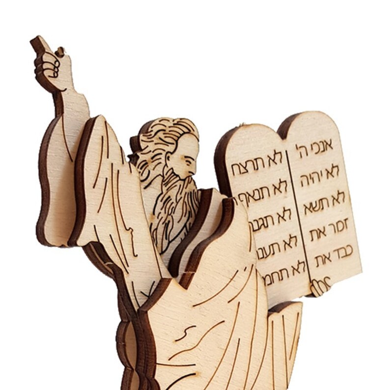 Moses and the Ten Commandments 3D Wooden Puzzles Laser Art - Etsy