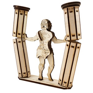 Samson - 3D Wooden Puzzles Laser Art Model Construction Kit - Biblical ...