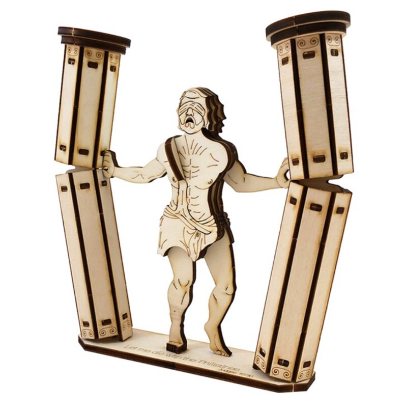 Samson 3D Wooden Puzzles Laser Art Model Construction Kit - Etsy