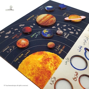 Arabic Solar System & the Planets - Montessori Toys - Educational ...