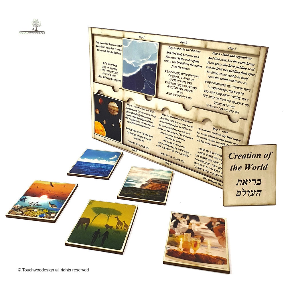 Creation of the World Wooden Educational Puzzles Laser Art - Etsy