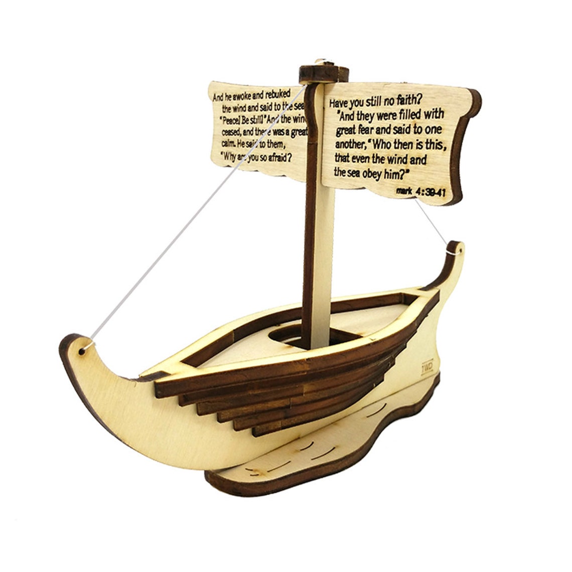 Jesus Boat 3D Wooden Puzzle: Christian Bible Story Model Kit - Etsy