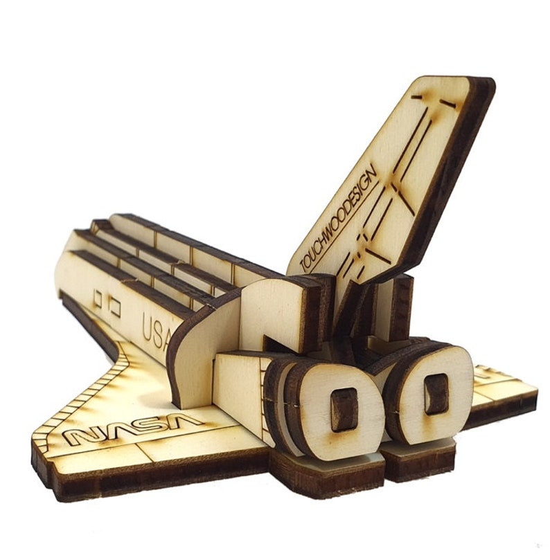 Space Shuttle Columbia Non-toxic 3D Wooden Puzzles Laser | Etsy