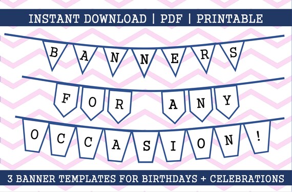 PRINTABLE Birthday and Celebration BANNER PDF for Any Party - Etsy
