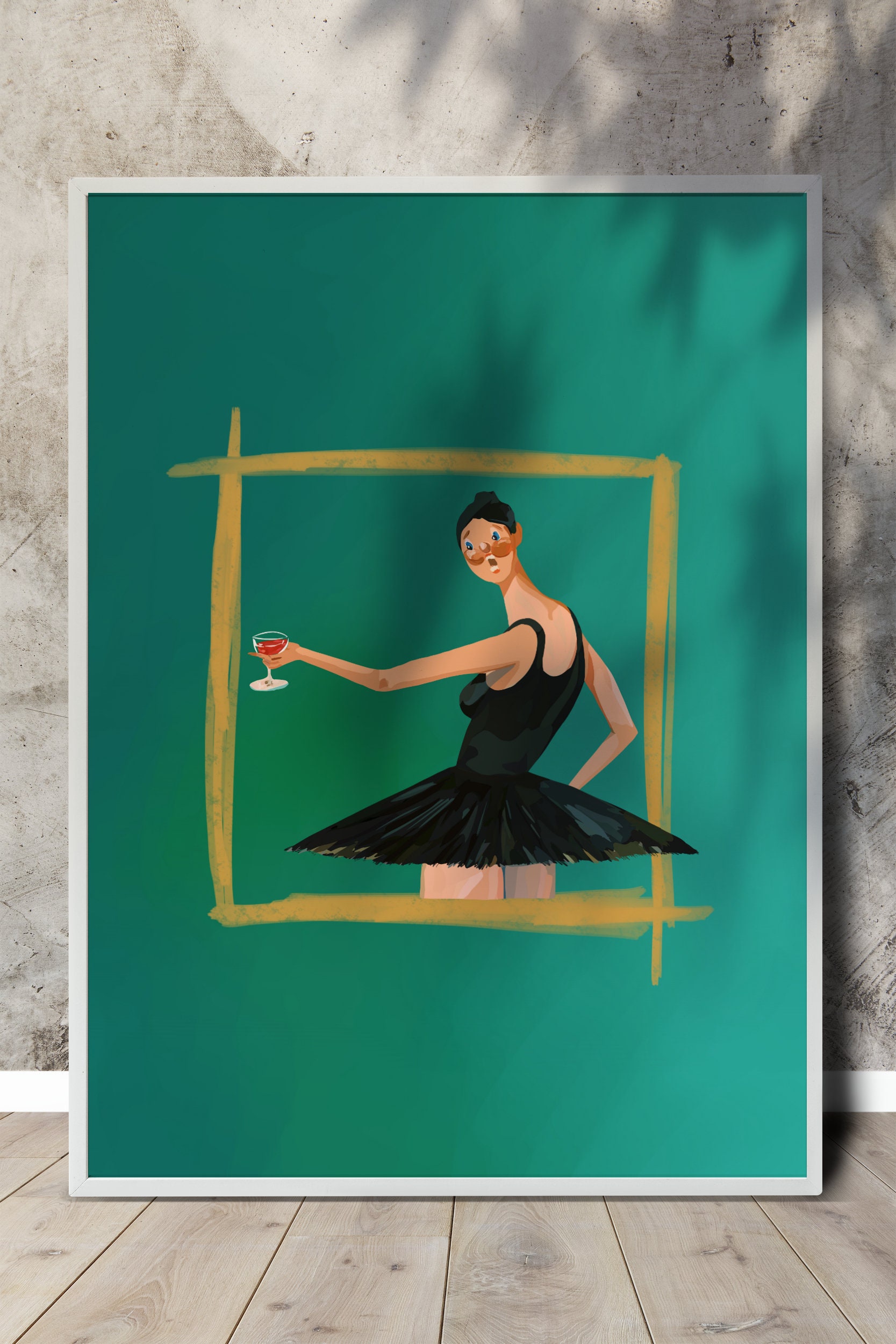 Kanye West My Beautiful Dark Twisted Fantasy Album Ballerina Wall Art