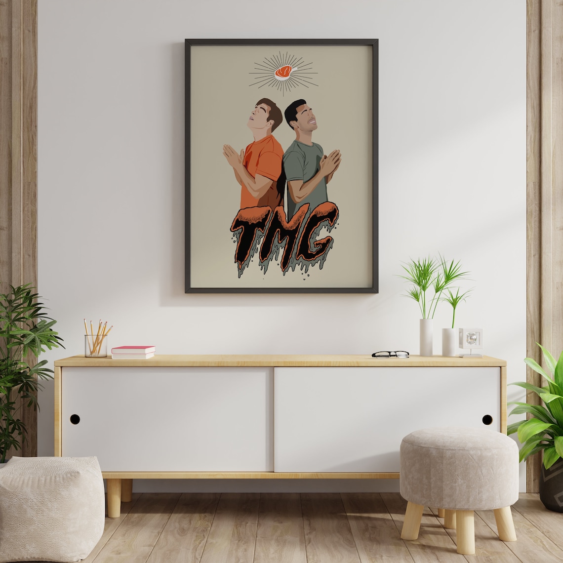 Cody Ko and Noel Miller TMG Wall Art Print - Tiny Meat Gang - Digital ...