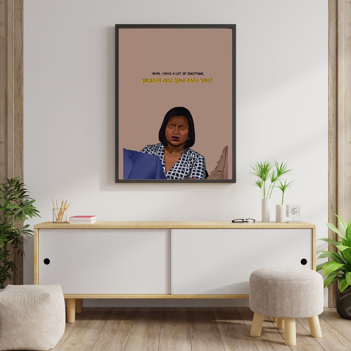 Kelly Kapoor How Dare You Wall Art Print the Office Mindy Kaling ...
