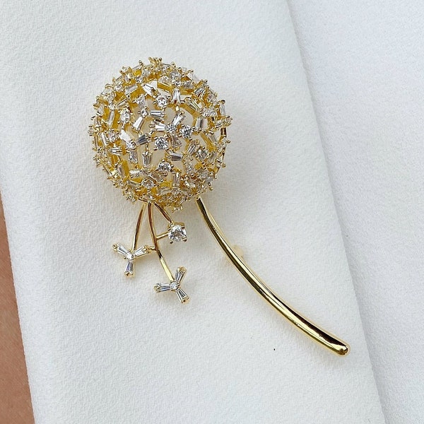 Dandelion Brooch - Etsy