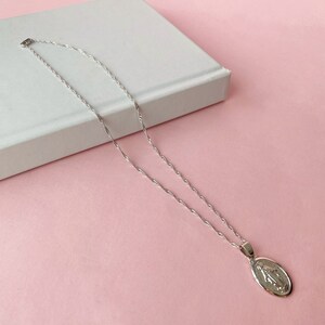 Virgin Mary Necklace Gold Necklace Catholic Necklace Religious Jewelry ...