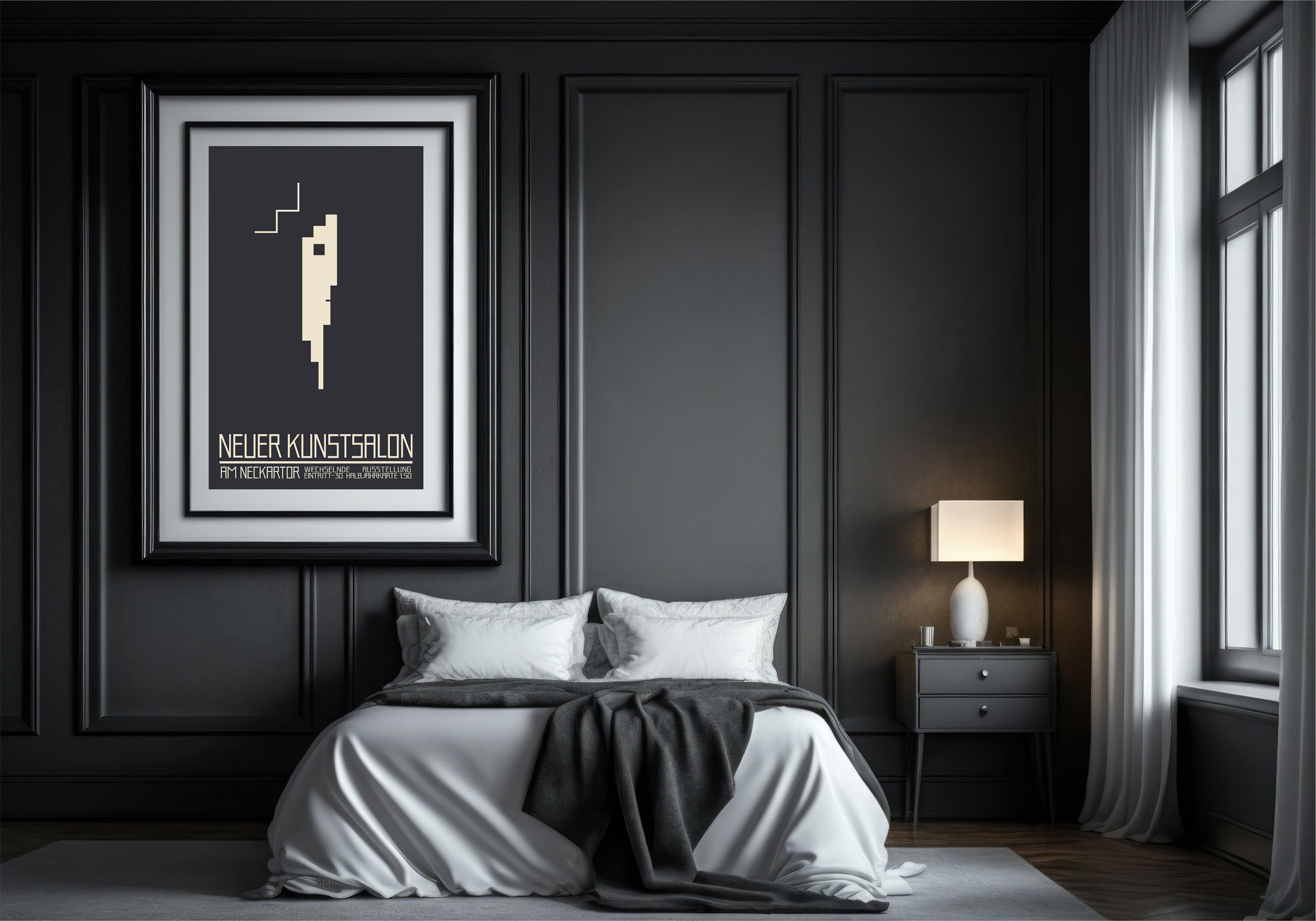 Bauhaus Exhibition Poster, Modernism Wall Art, Bauhaus Printable, Mid ...