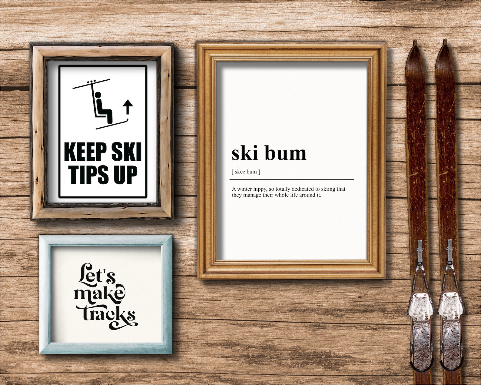 Ski Bum Definition Print, Après Ski Party Decor, Ski Chalet Poster ...