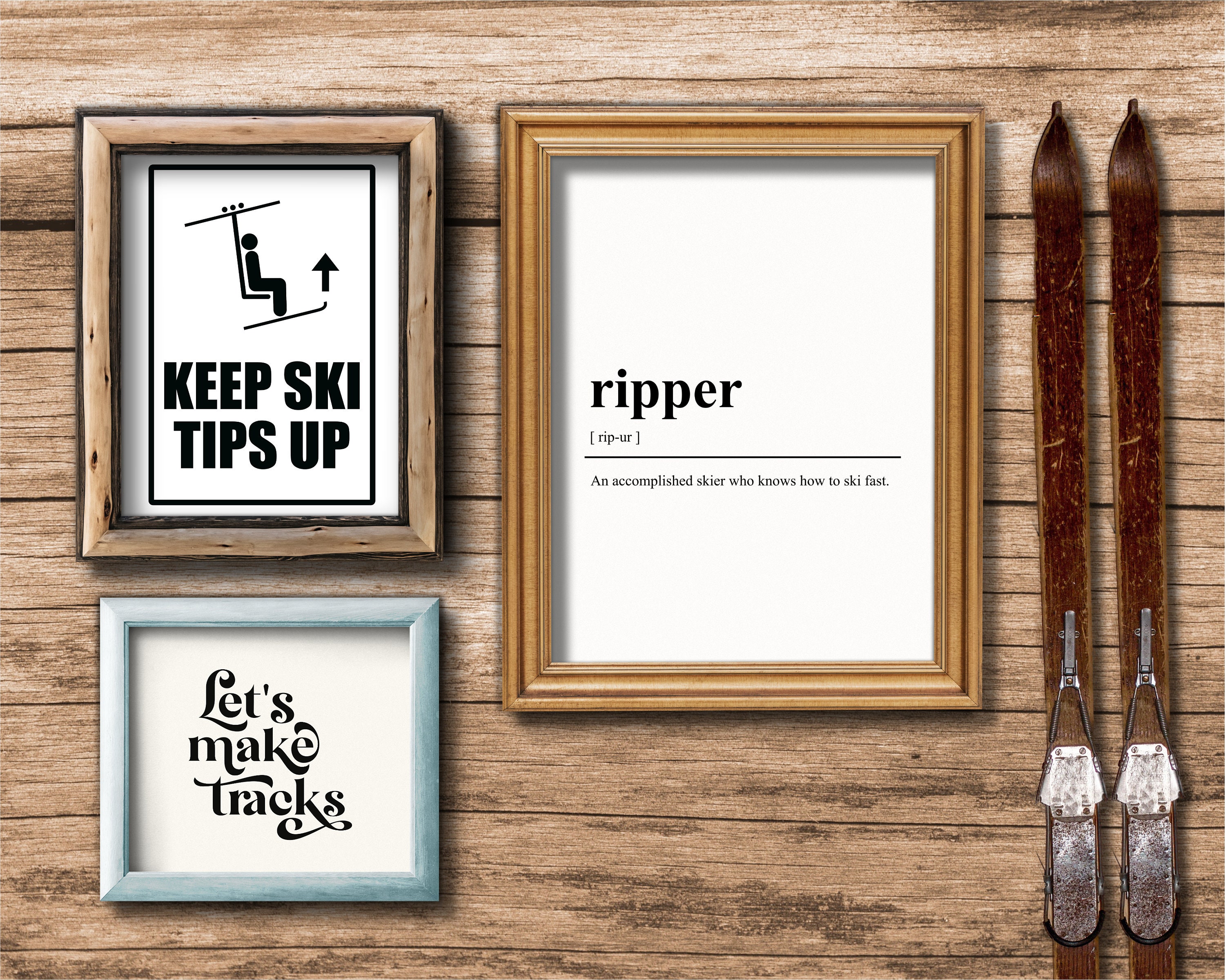 Ripper Definition Print, Ski Terminology Poster, Digital Download Gift ...