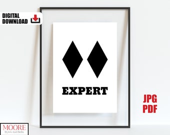 Double Black Diamond - Etsy