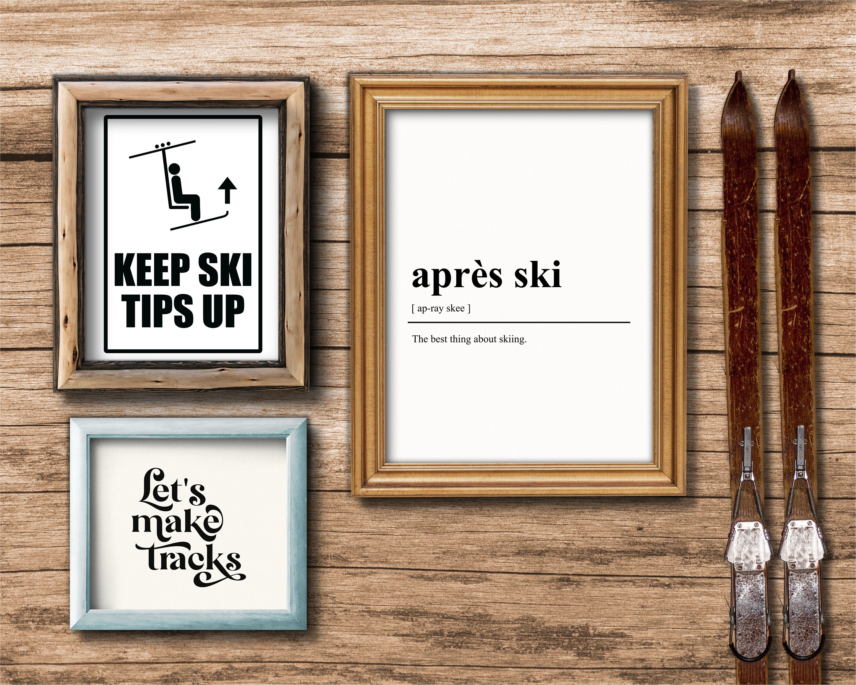Après Ski Definition Print, Ski Party Decor, Printable Ski Poster, Ski Chalet Wall Art, Gift for ...
