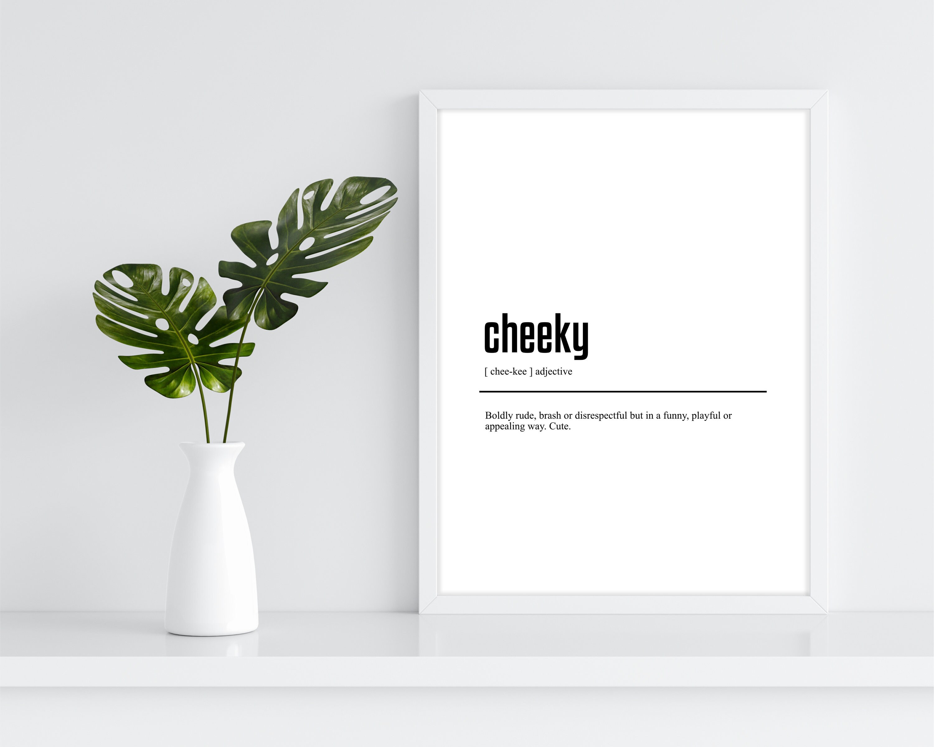 Cheeky Definition Print British Slang Dictionary (Instant Download) - Etsy