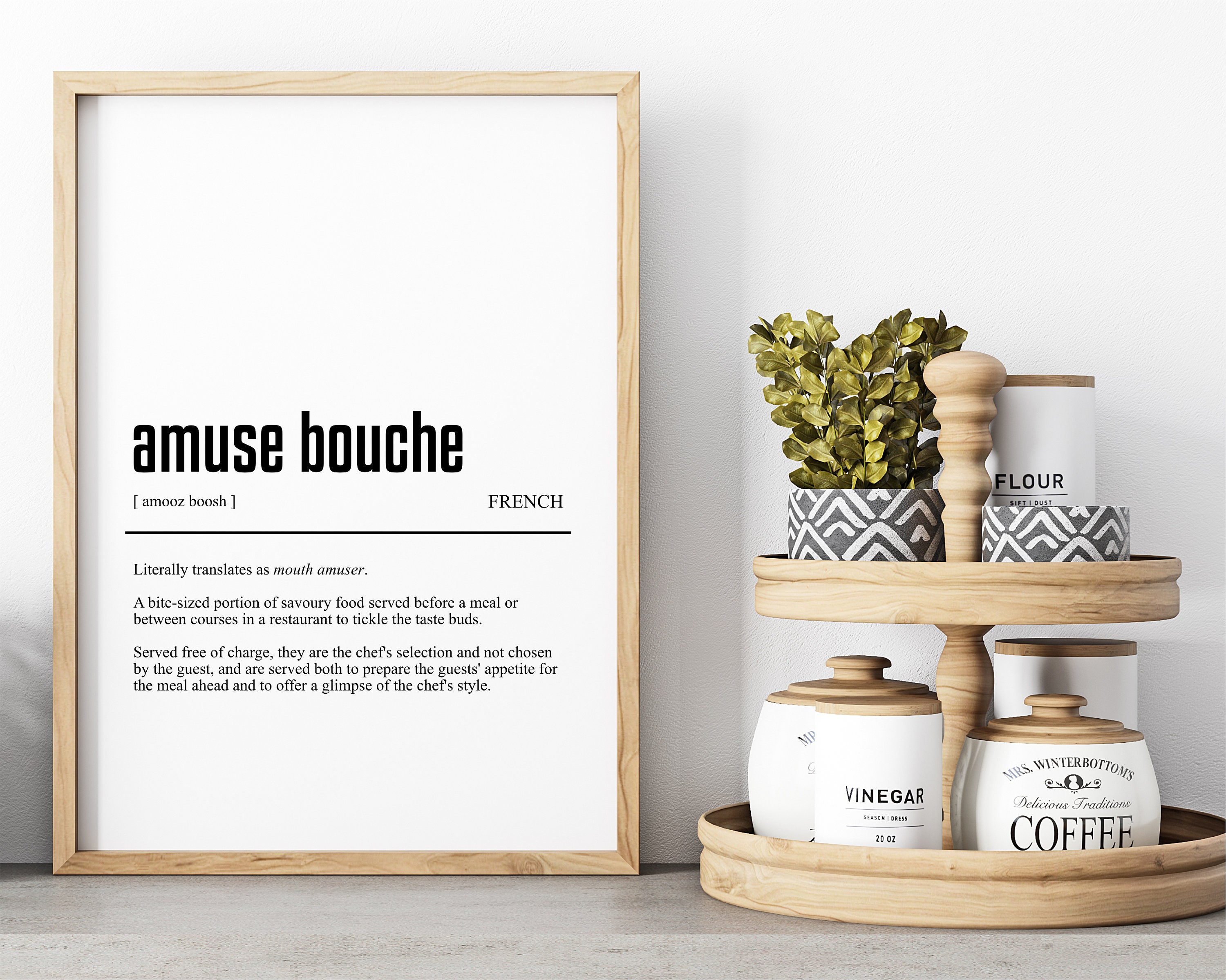 PRINTABLE Amuse Bouche Definition Print French Cooking - Etsy Hong Kong