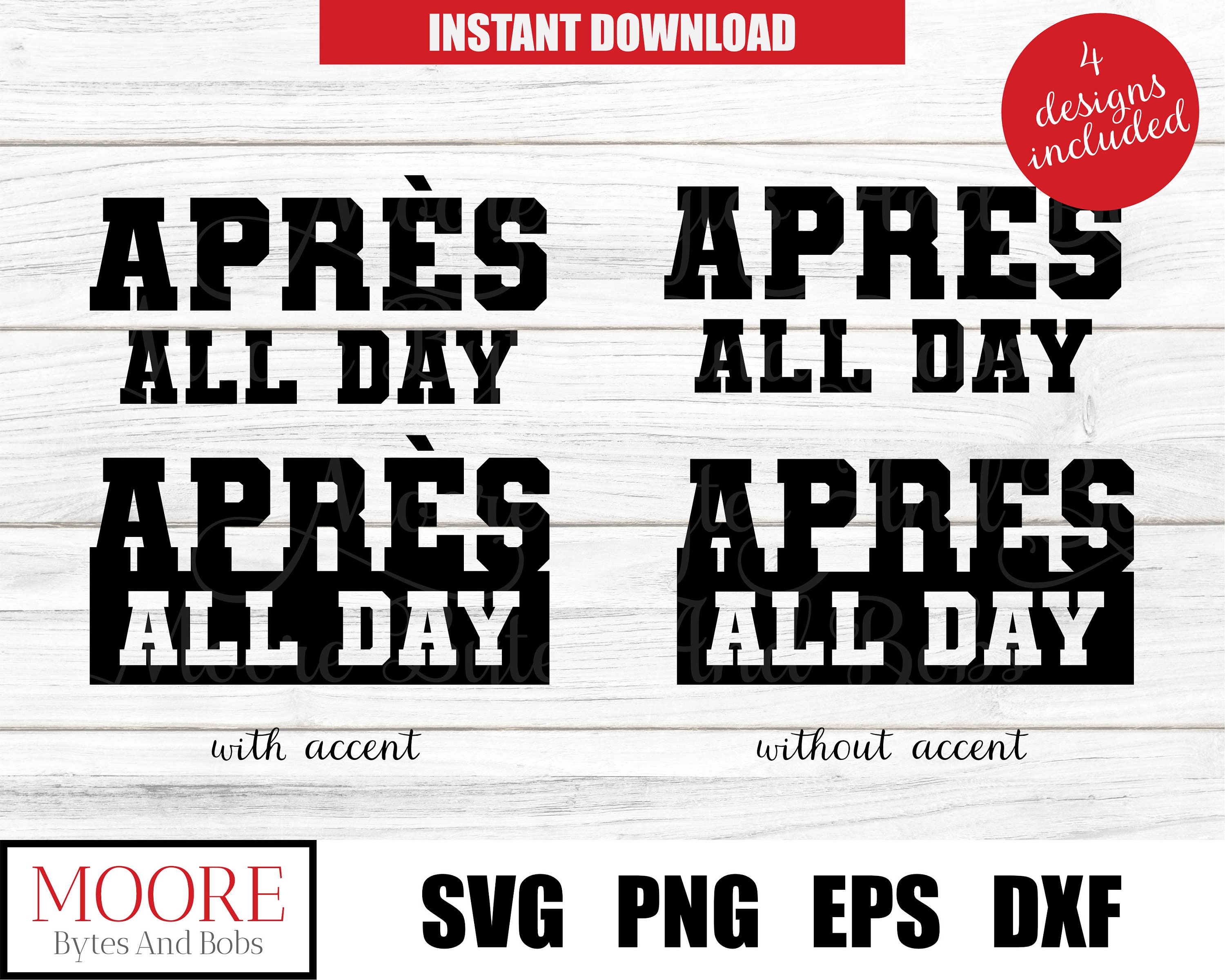 Après All Day SVG Cut File for Cricut, Après Ski Digital Download for T ...