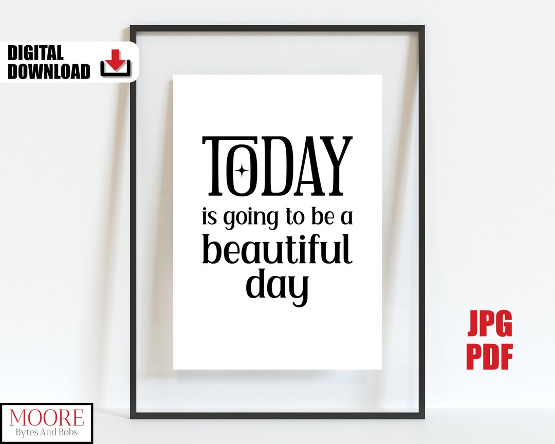 Positive Affirmation Poster, Success Quote Wall Art Printable ...