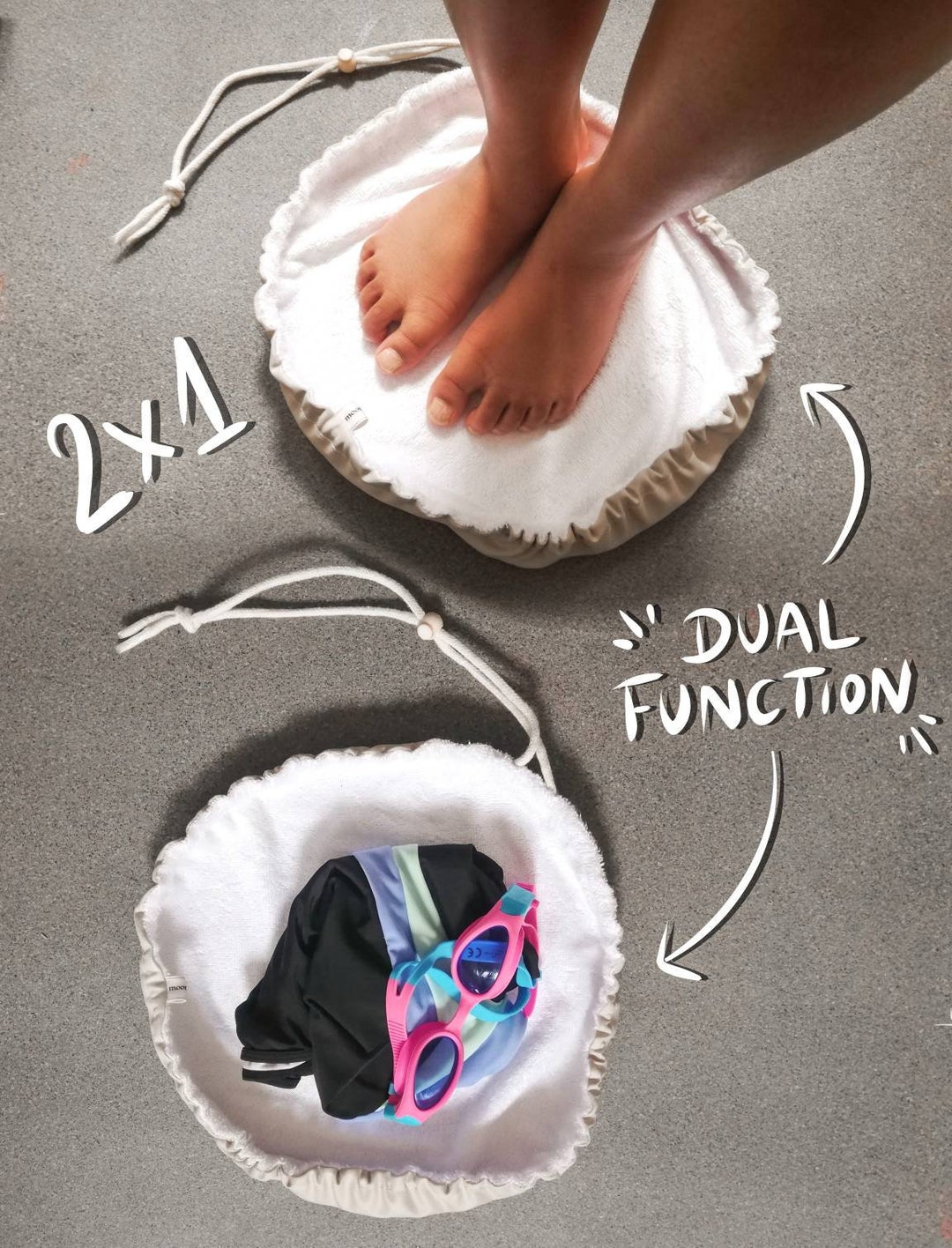 POOL BAG, Swimming Bag, Mat Bag, Pool Mat, Dry Feet Mat, Spa Pool Bag ...