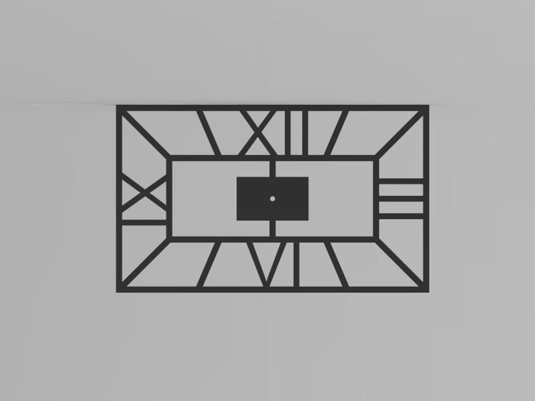 Wall Clock Dxf File, Wall Clock Laser Cut File, Wall Clock Illustration ...