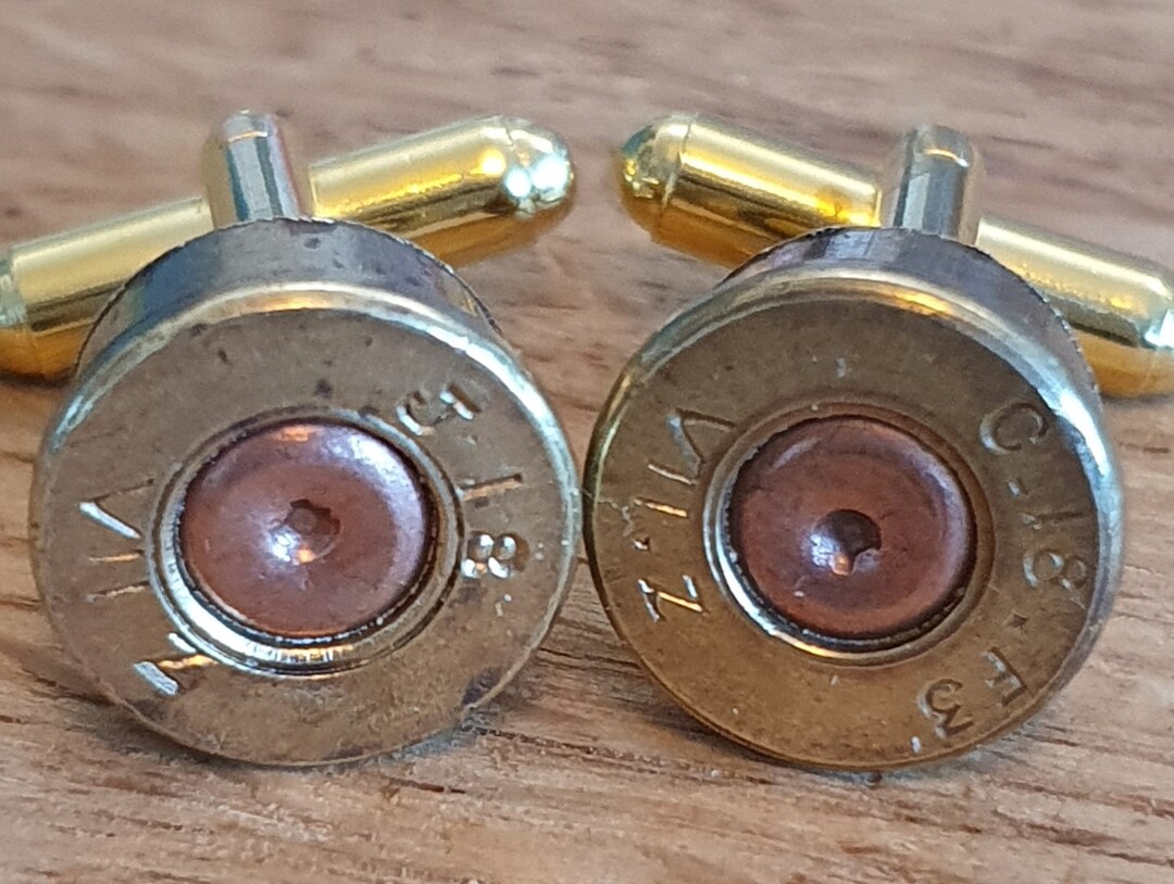 Genuine WW1 .303 British Bullet Head Cufflinks.3.03 World War One ...