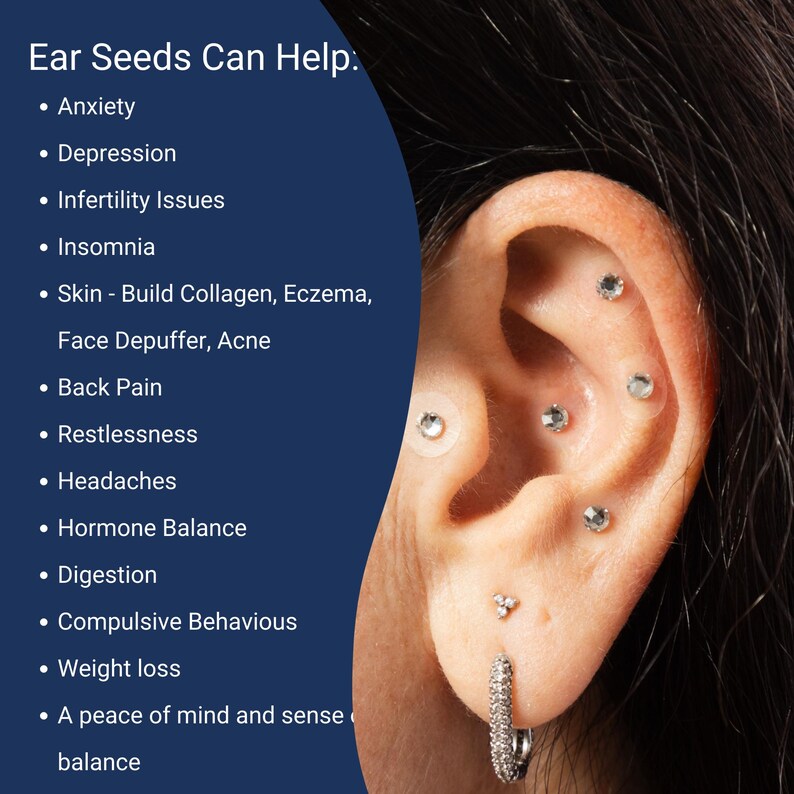 Swarovski Crystal Ear Seeds Kit -acupressure for Balance & Wellness ...