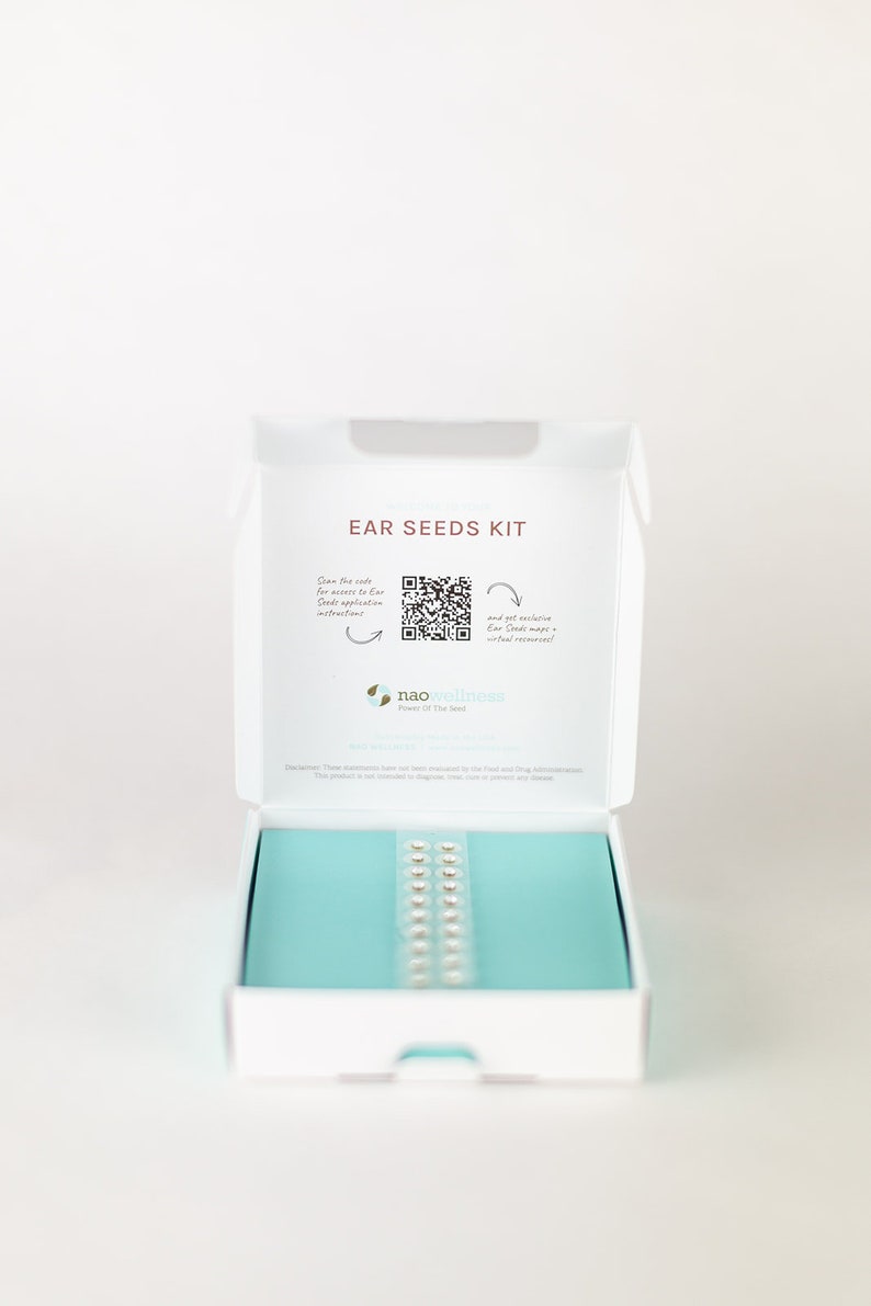 24K Gold Ear Seed Kit: Acupressure Helps Stress Anxiety - Etsy