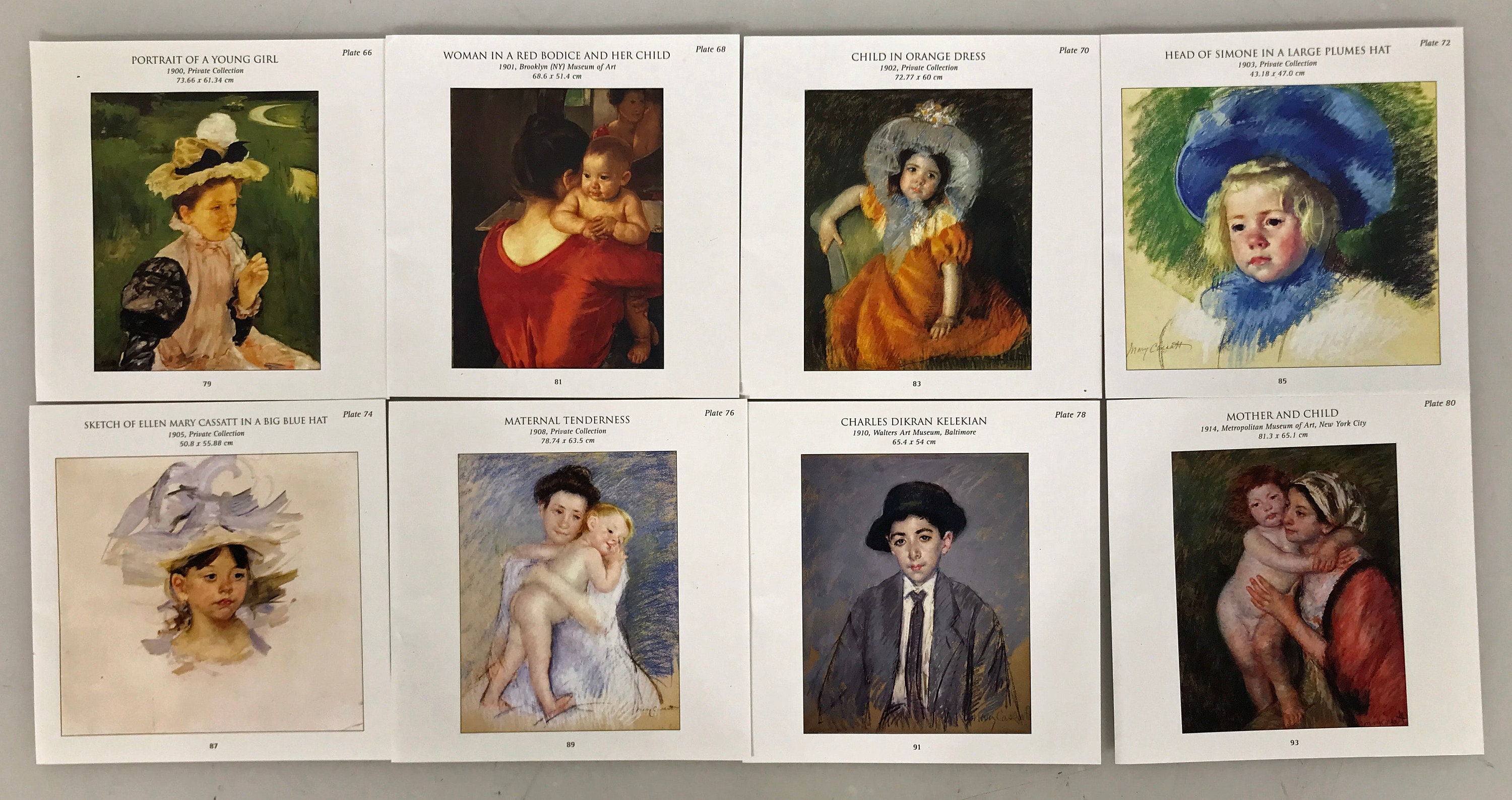 Set of 17 Assorted Mary Cassatt Prints plates 66-82 - Etsy