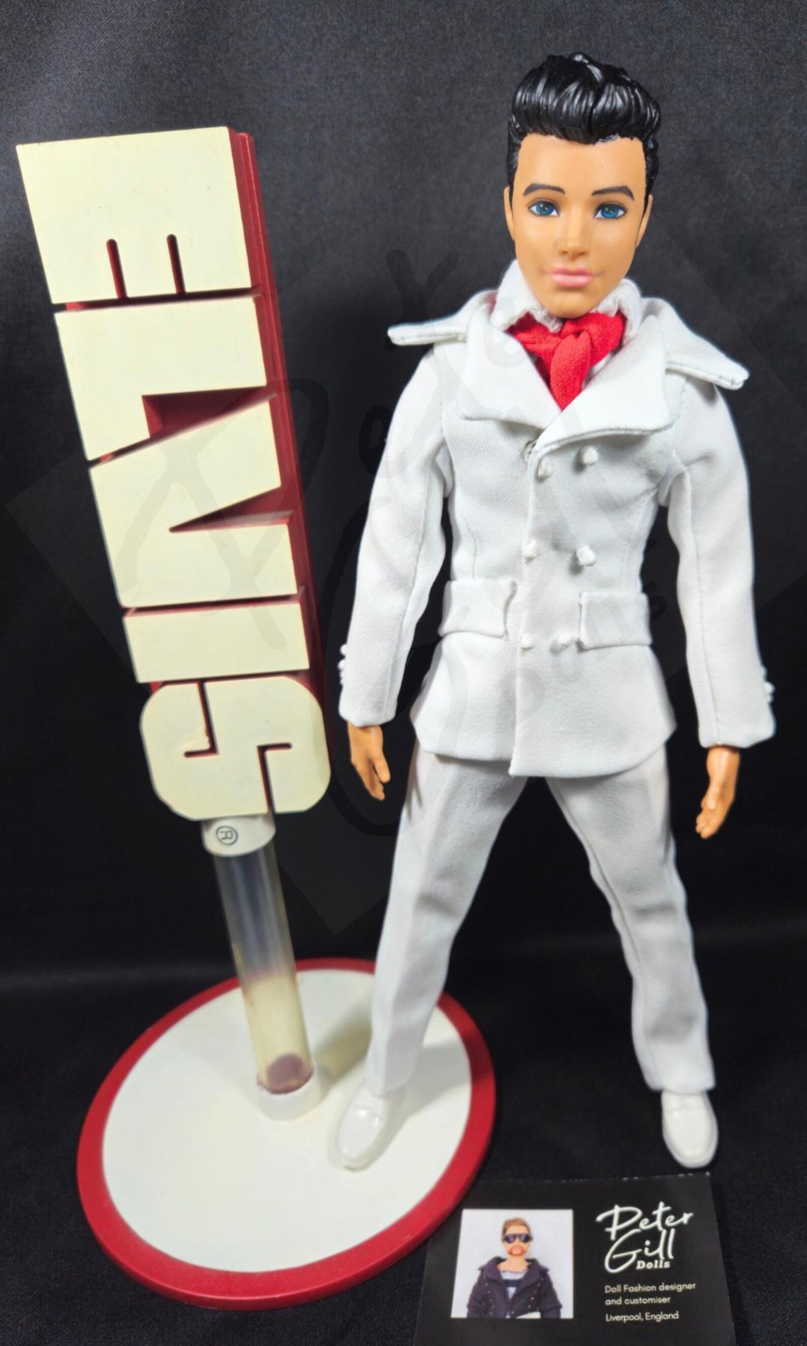 Elvis Presley Inspired 68 Comeback White Suit M2m Ooak Custom Doll - Etsy