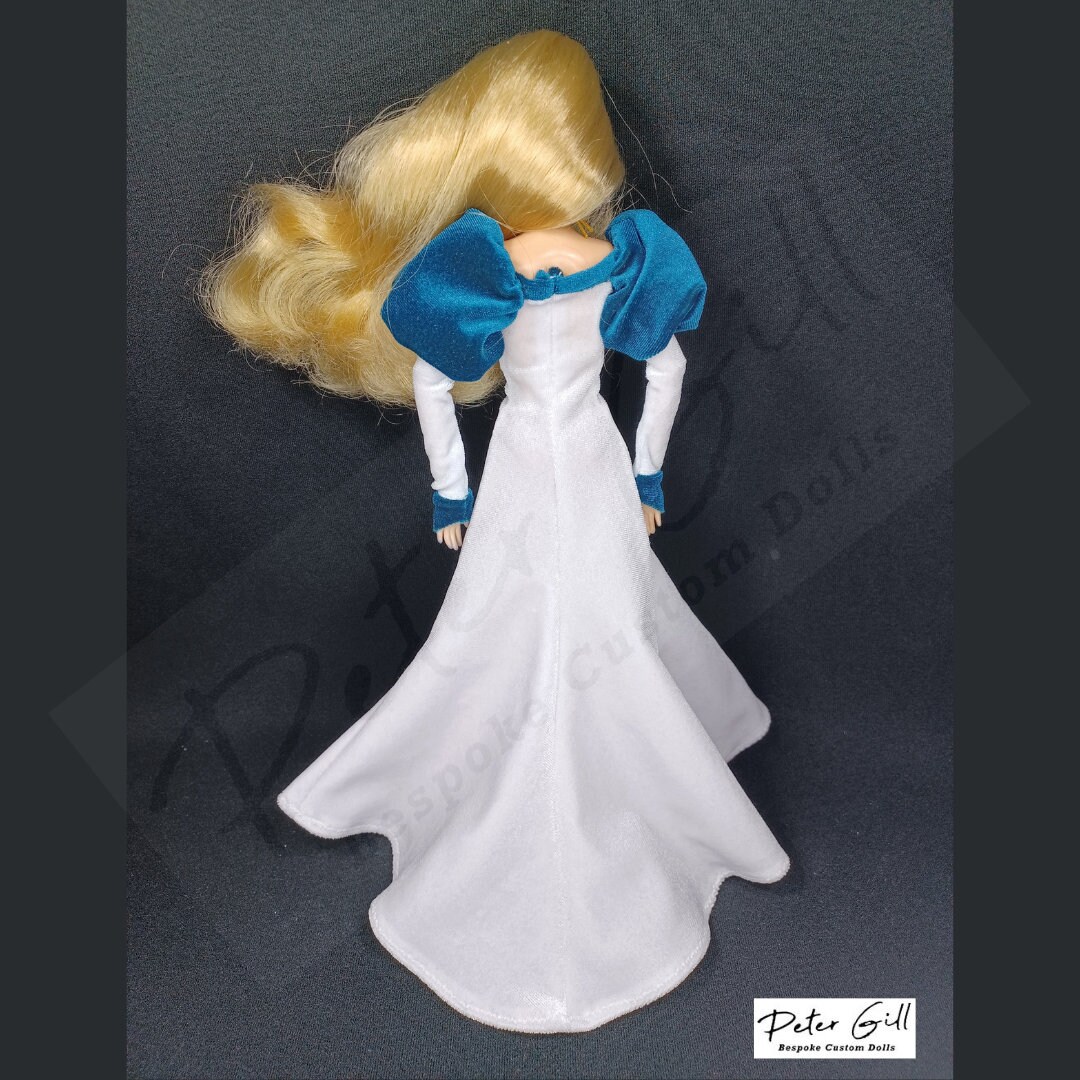Swan Princess Odette White Swan Velvet Doll Dress Ooak Custom - Etsy