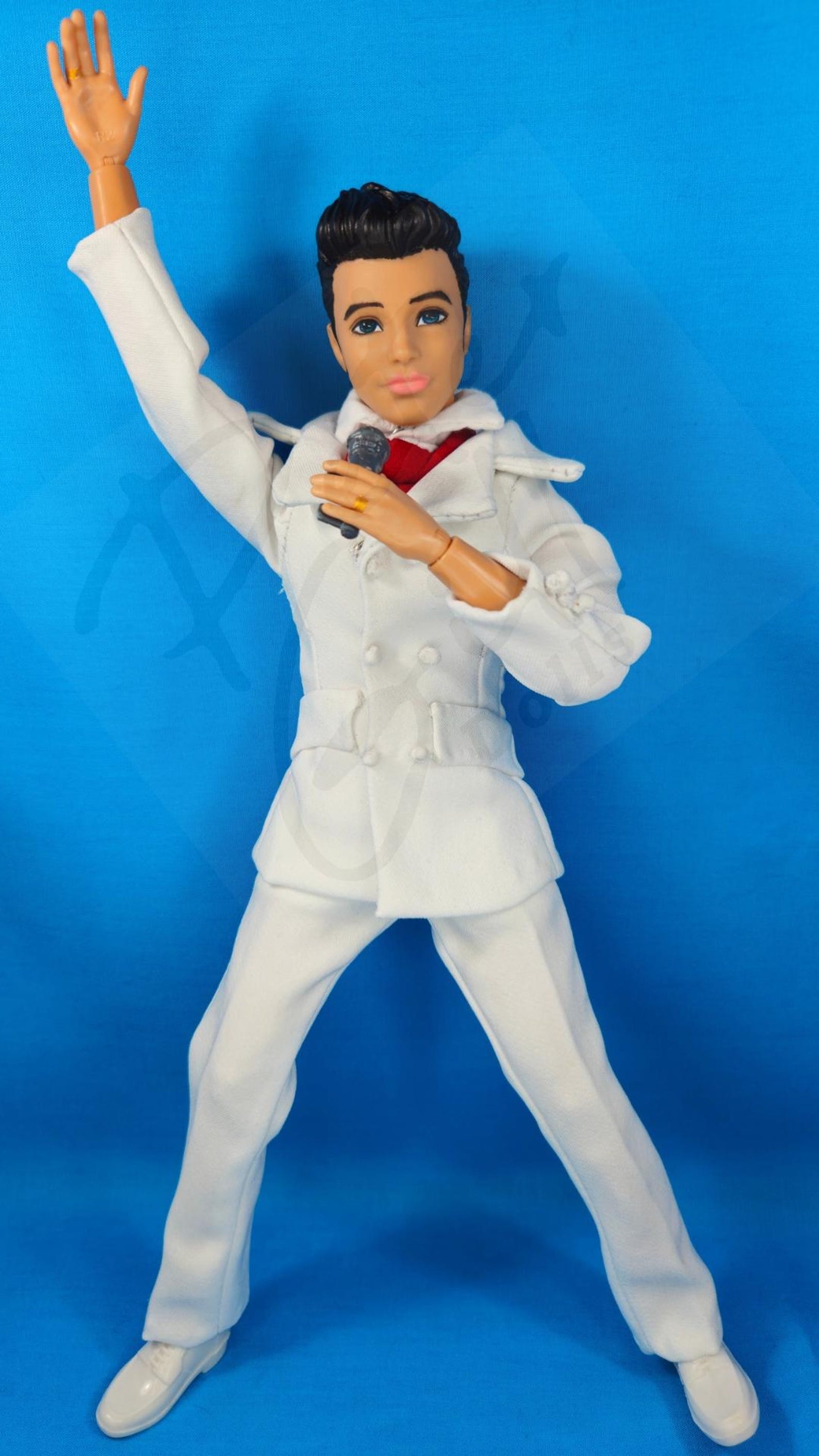 Elvis Presley Inspired 68 Comeback White Suit M2m Ooak Custom Doll - Etsy