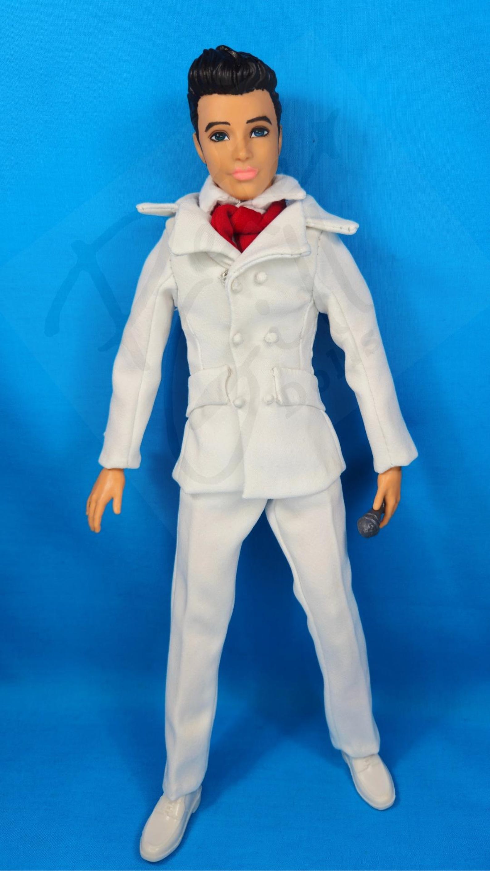 Elvis Presley Inspired 68 Comeback White Suit M2m Ooak Custom Doll - Etsy