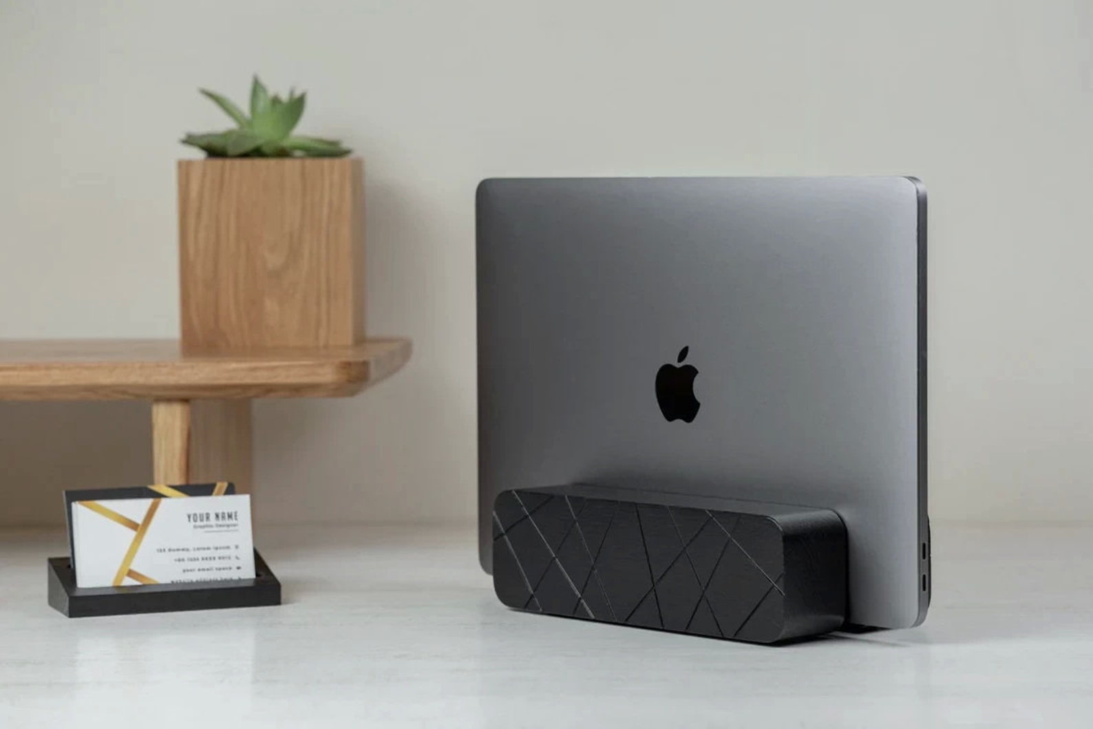 Single Unique, Adjustable Laptop Stand, Vertical Stand for Desktop ...