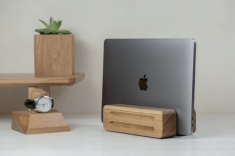 Single Unique, Adjustable Laptop Stand, Vertical Stand for Desktop ...