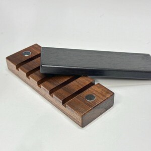 Wooden Cable Holder for Desktop and Wall, Magnetic Organizer for Five ...